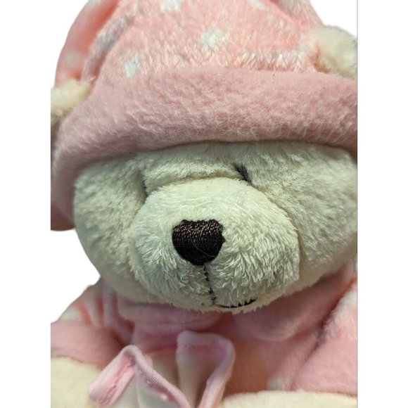 Hugfun | Toys | Hugfun My First Bear Teddy Baby Cream Polka Dot Pink ...